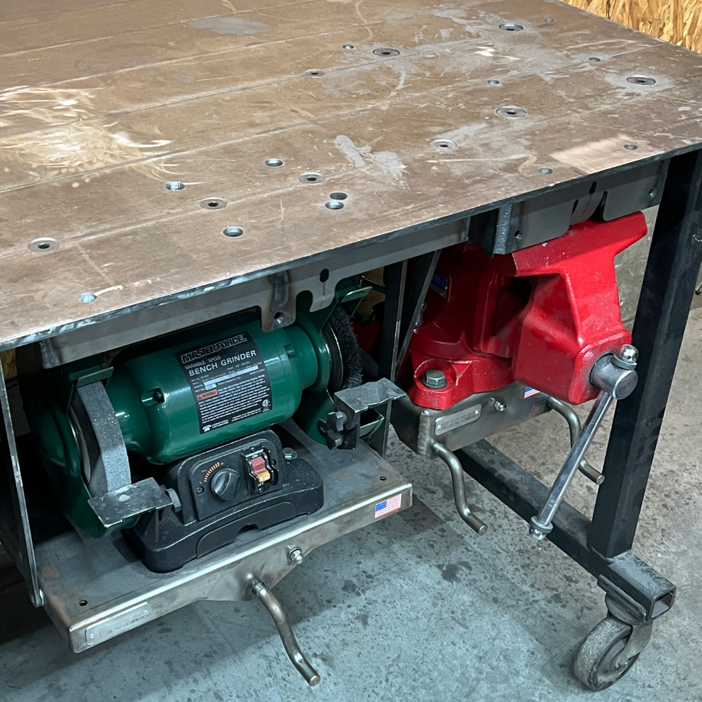 The Tool Swing Vise | Space Saving Workbench Vise Mount