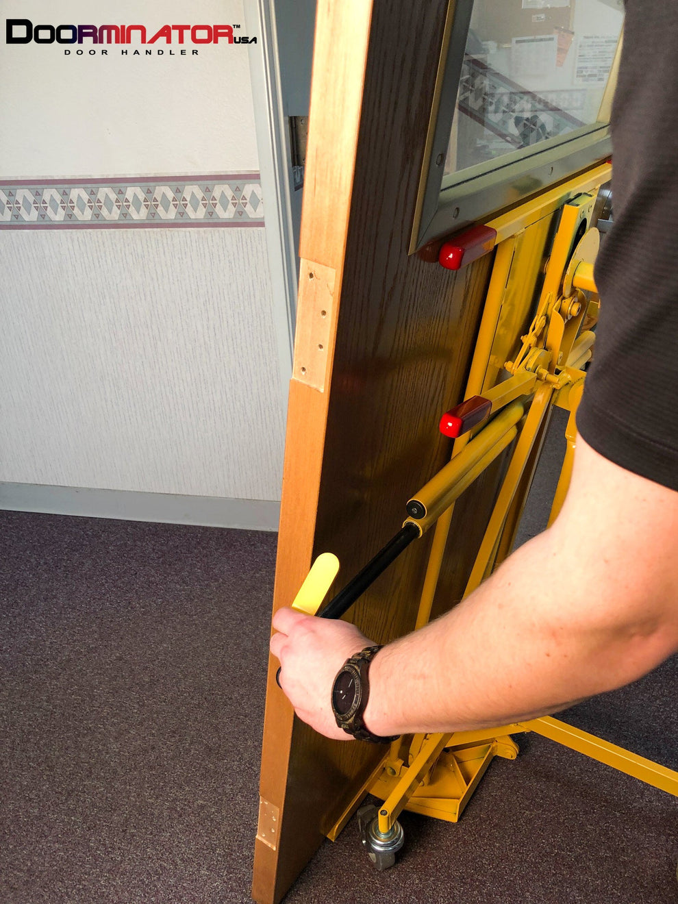 Doorminator® Door Handler 3070 | 160 Lb Door Installation