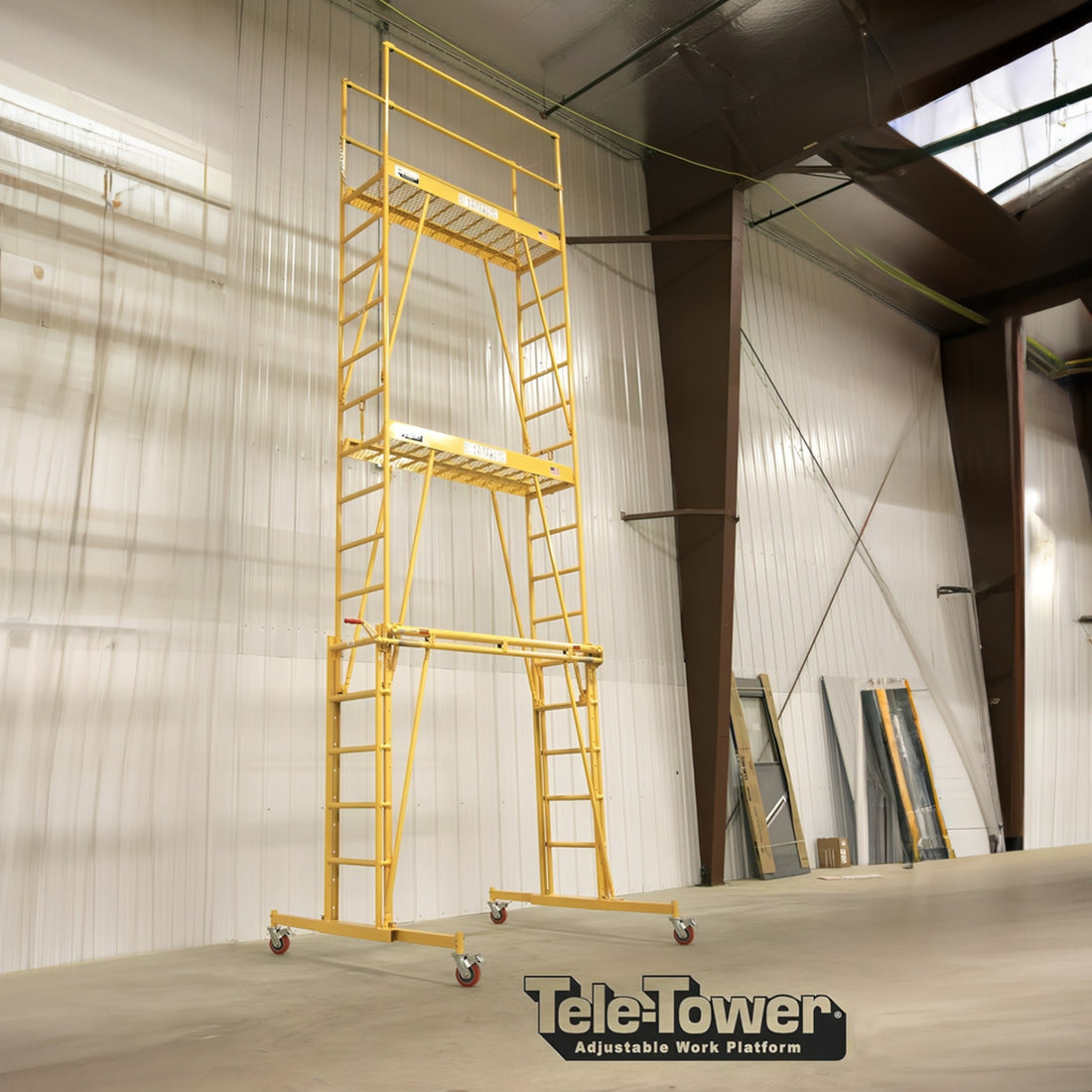 TELE-TOWER® 1177 6' FT EXTENSION 1000 LBS 17' DECK HEIGHT 6'X19" DECK